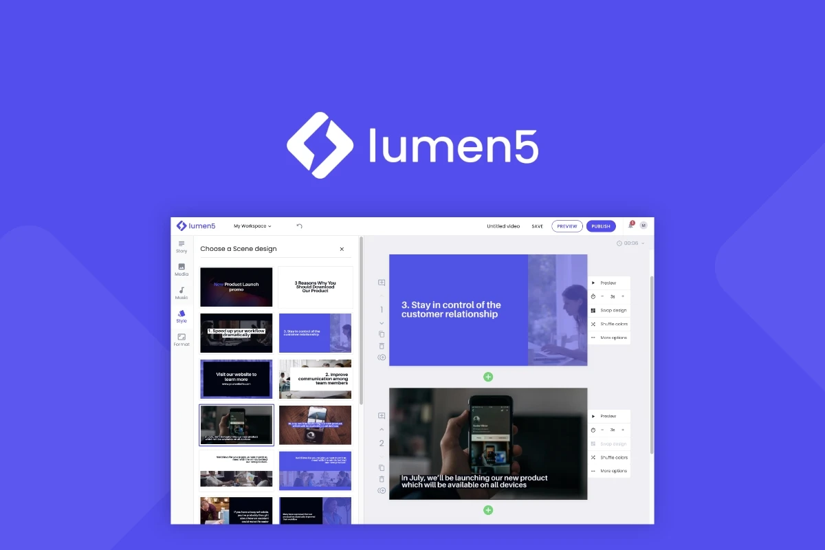 Lumen5: AI 视频生成器 - AIHub工具导航