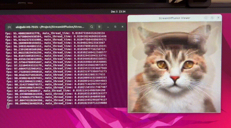 StreamDiffusion：AI实时图像生成开源项目 - AIHub工具导航