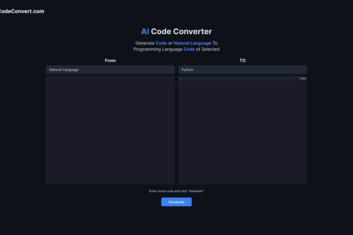 AI Code Converter-代码转换器 - AIHub工具导航
