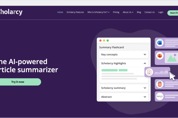 Scholarcy：AI驱动的文献阅读辅助工具 - AIHub工具导航