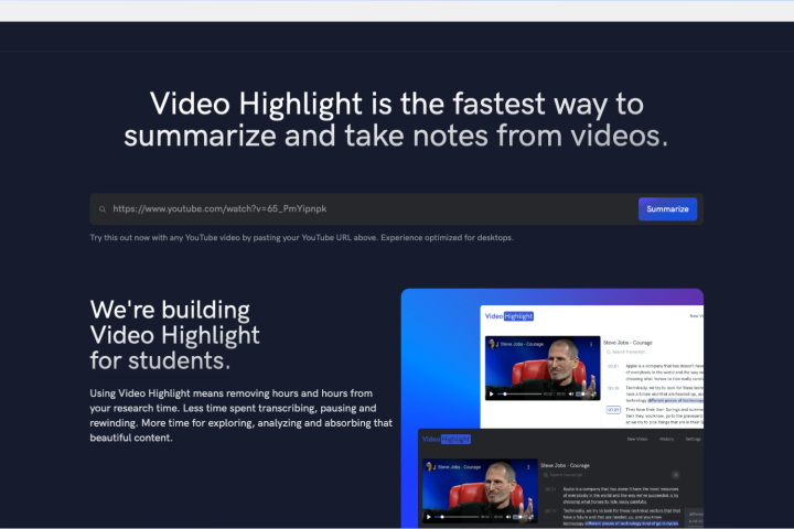 Video Highlight-AI视频摘要和笔记工具 - AIHub工具导航