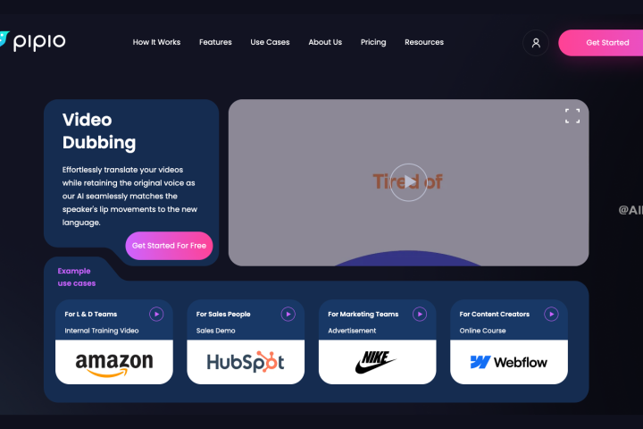 Pipio Video Dubbing-AI视频翻译和视频配音工具 - AIHub工具导航