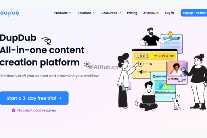 DupDub-出门问问推出的一站式AIGC内容创作平台 - AIHub工具导航